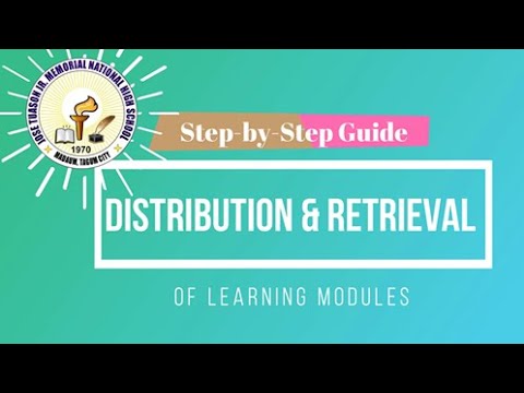 Step by Step Guide for Distribution and Retrieval of Learning Modules ...
