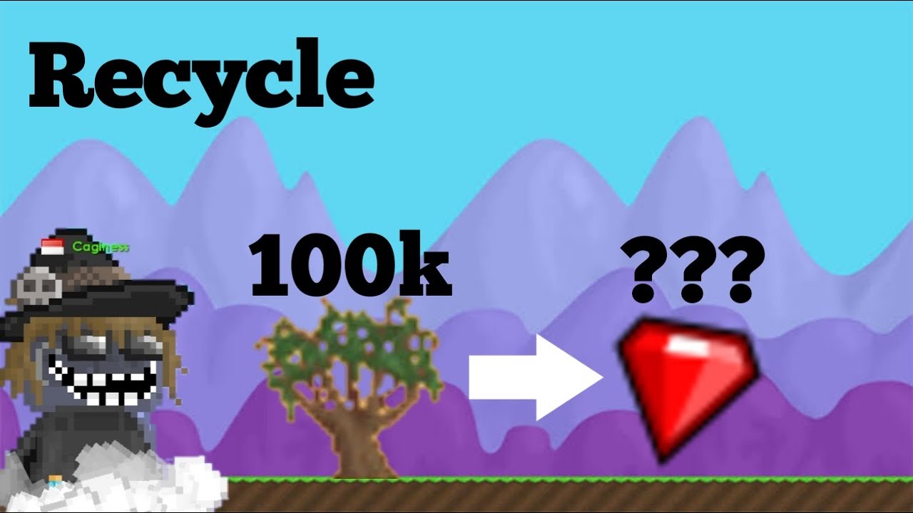 Recycle 100k pepper | Growtopia Indonesia - YouTube