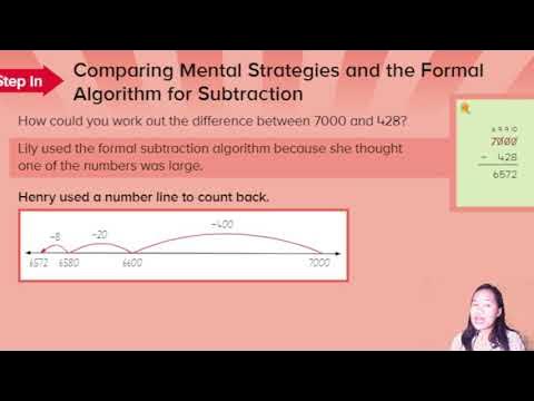 Mental Strategies VS Formal Algorithm Subtraction - YouTube