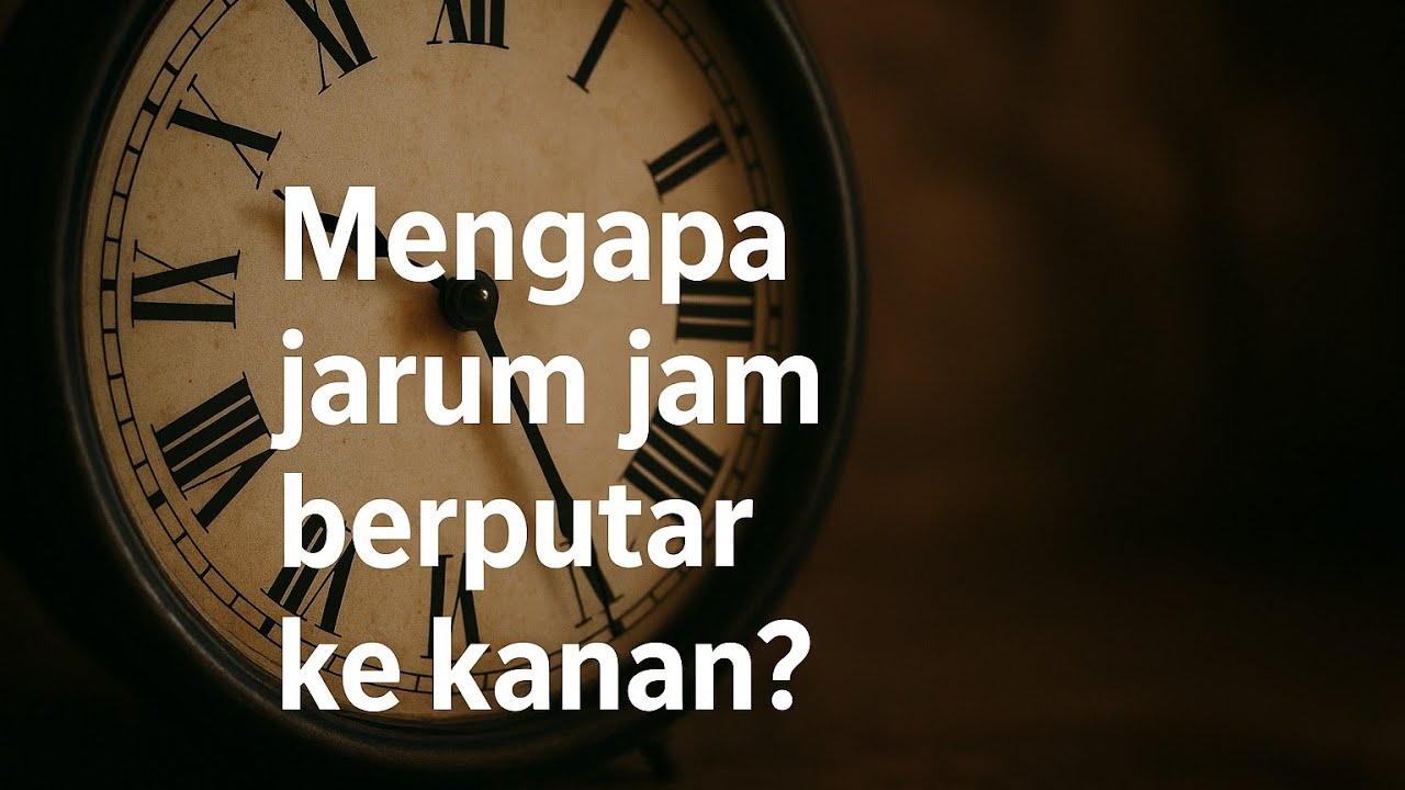 Rahasia di Balik Arah Putaran Jarum Jam - YouTube