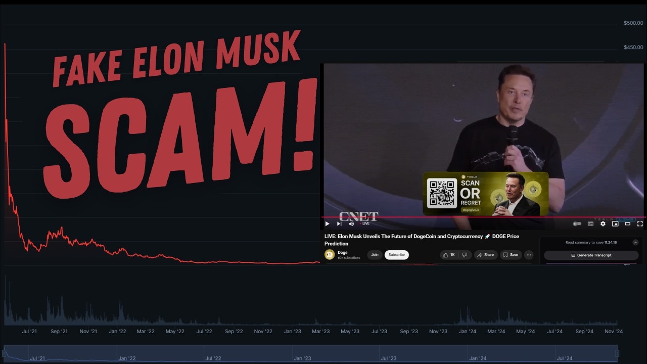 ⚠️ Fake Elon Musk Crypto Scam EXPOSED! 🚨 Don't Fall for This! - YouTube