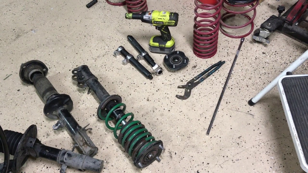 DIY: Installing Suspension on Toyota mr2 Sw20 - YouTube