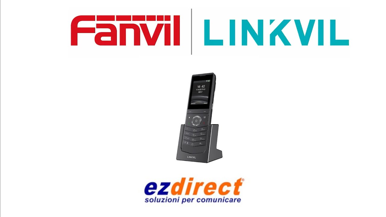 Telefono cordless wifi Fanvil linkvil W611w - YouTube