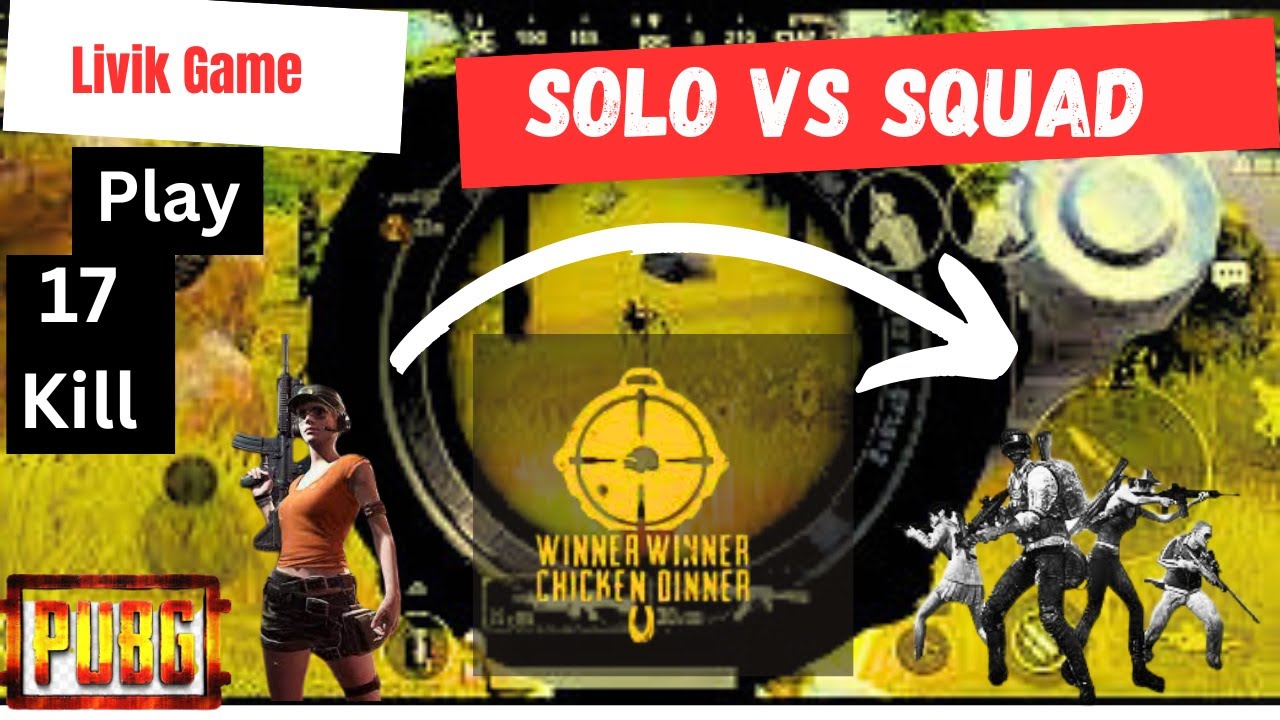 PUBG Game Modes _ Solo Vs Squad _ Funny Movement in Game - YouTube
