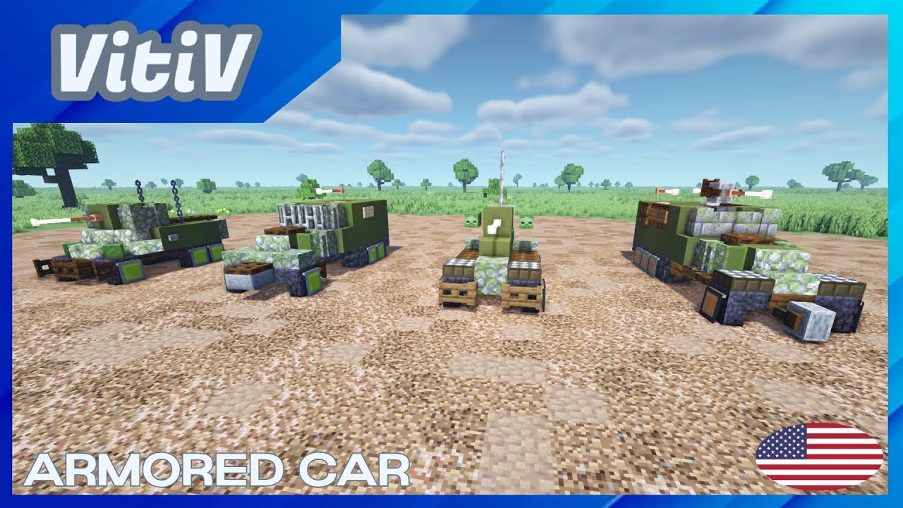 American Armored Cars - Minecraft - YouTube