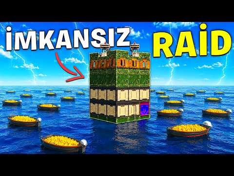ULAŞILMASI İMKANSIZ OKYANUSUN ORTASINA 20 KATLI EV YAPTIM ! (MUHTEŞEM ZENGİNLİK) Rust Türkçe