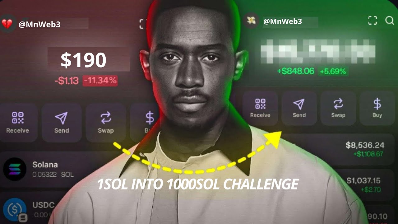 1SOL Into 1000SOL Challange Realistic Memecoin Trading - Ep1 - YouTube