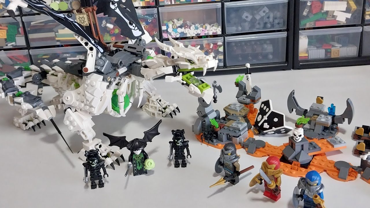 LEGO Ninjago Skull Sorcerer´s Dragon set (71721) Review y Umboxing ...