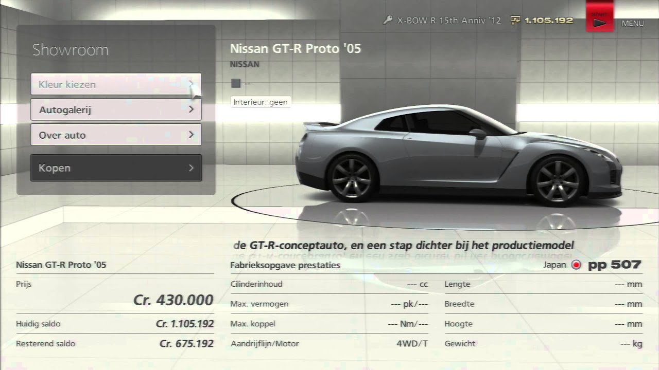 Nissan GT R Proto '05 - YouTube