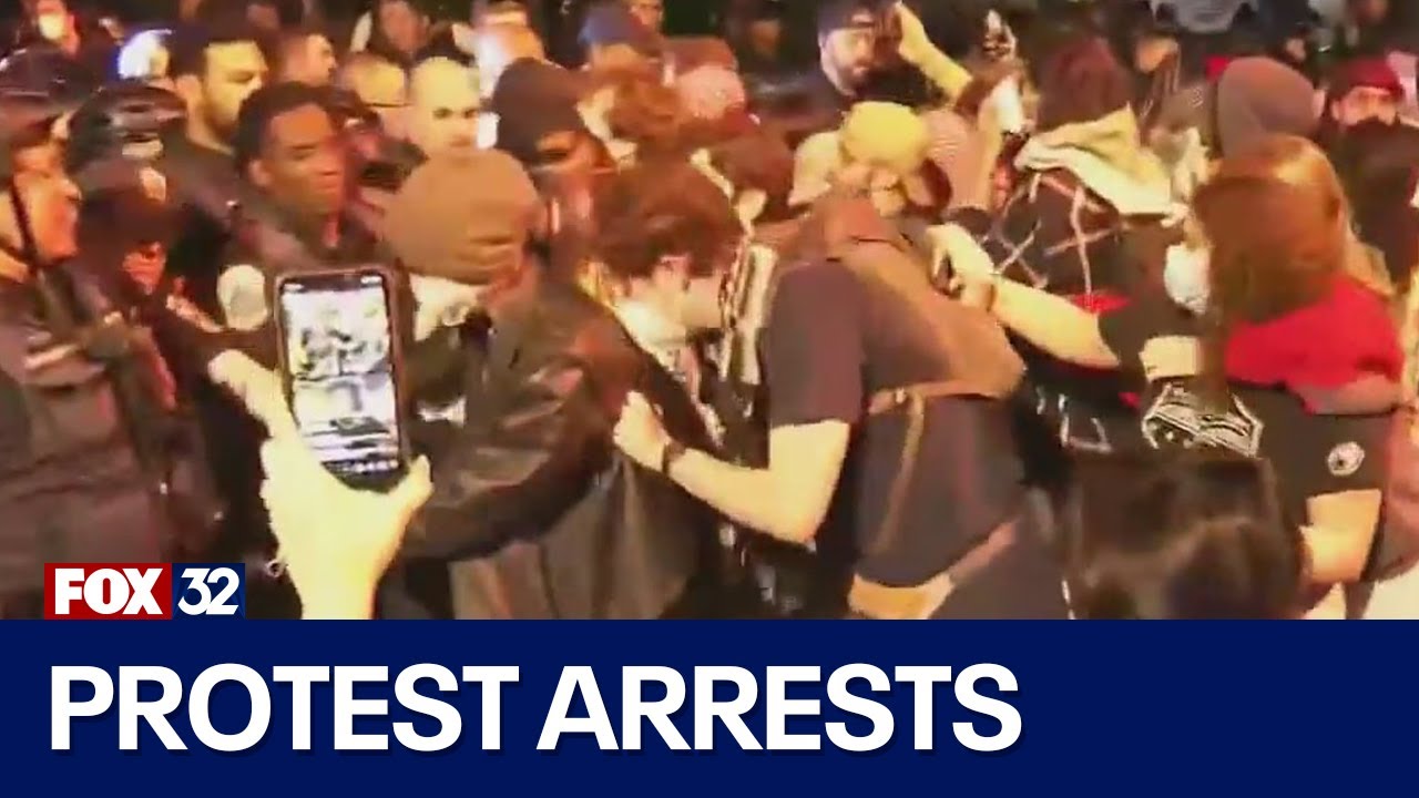 Protesters, cops clash in DC streets as George Washington University ...