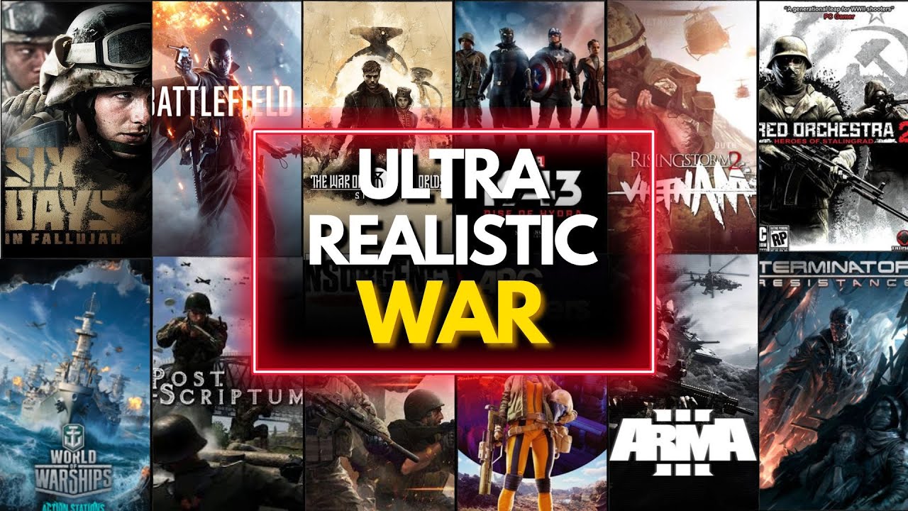 Top 40 Ultra Realistic War Games You Must Play - YouTube