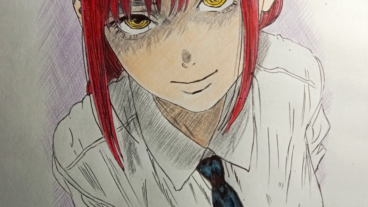 How to Draw Makima from Chainsaw man#@marmob4458# - YouTube