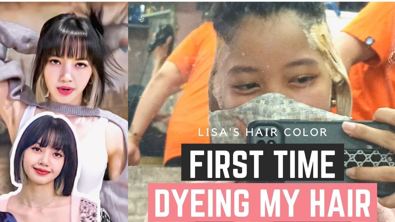 Achieving BLACKPINK LISA'S Hair Color (1st time dyeing my hair ...
