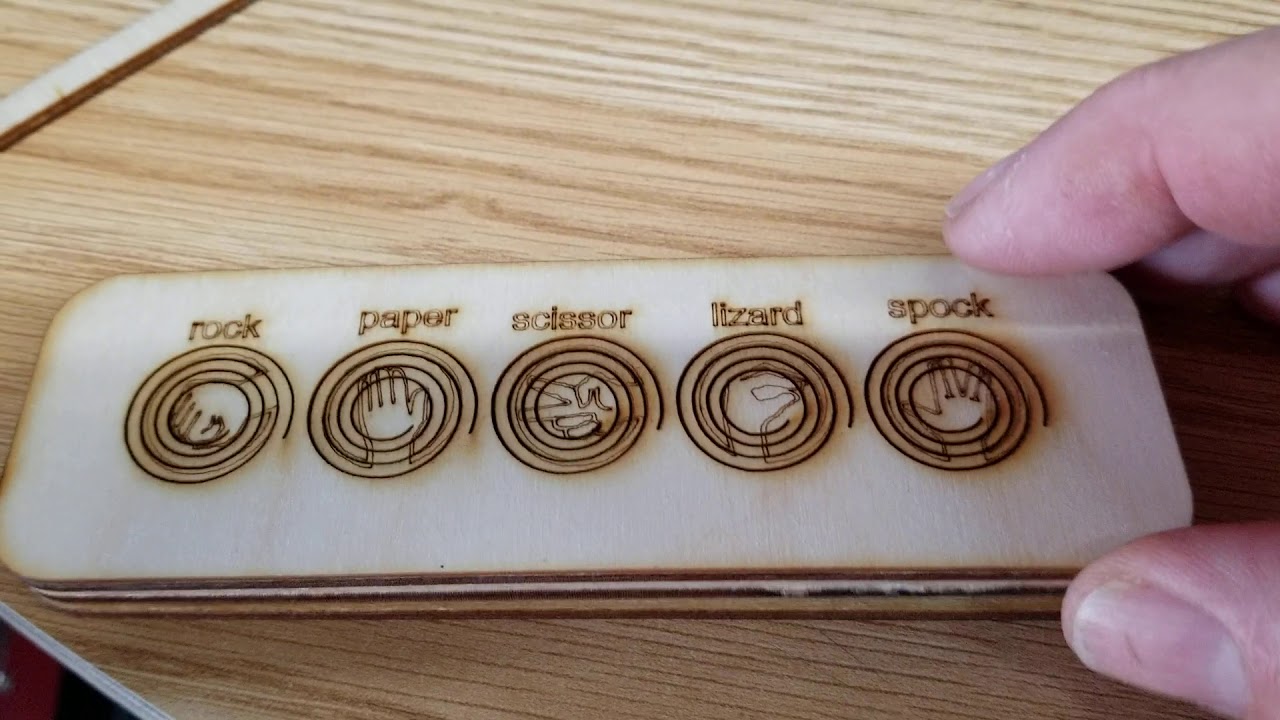 Laser cut pushbuttons - YouTube