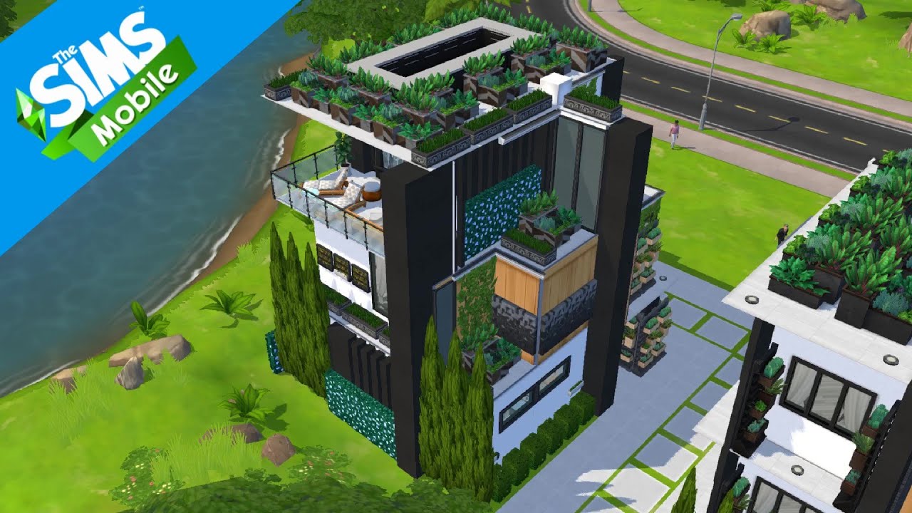 Three storey morden house build - 417/2 DRIVE | Speed Build | The Sims ...