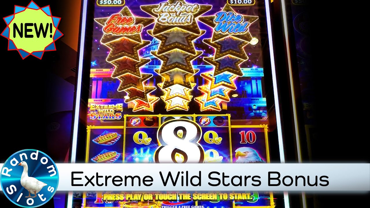 Extreme Wild Stars Slot Machine Bonus - YouTube