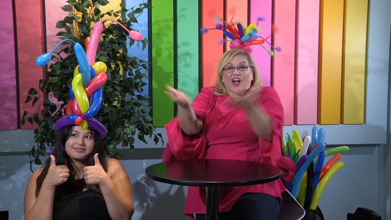 Mohawk Deely Bopper Balloon Hat - Balloon Animals Tutorial - YouTube