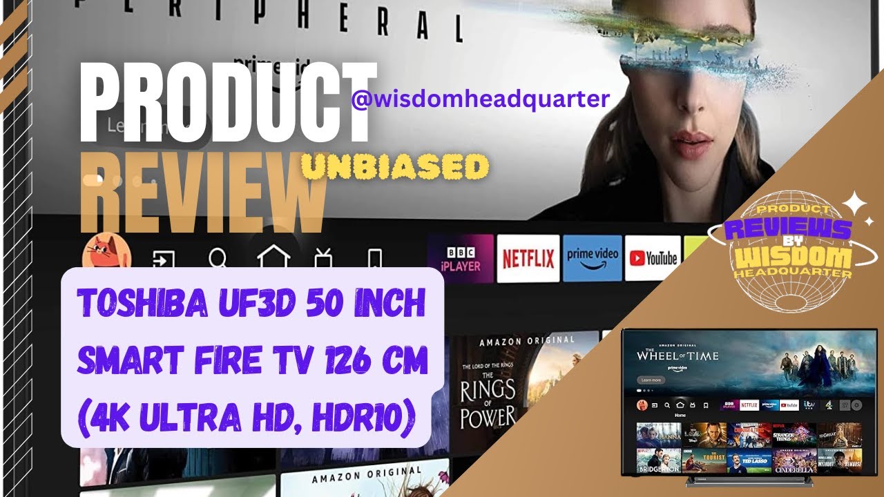 Toshiba UF3D 50 Inch Smart Fire TV 4K Ultra HD, HDR10 #productreview #toshiba #toshibatv #firetv ...