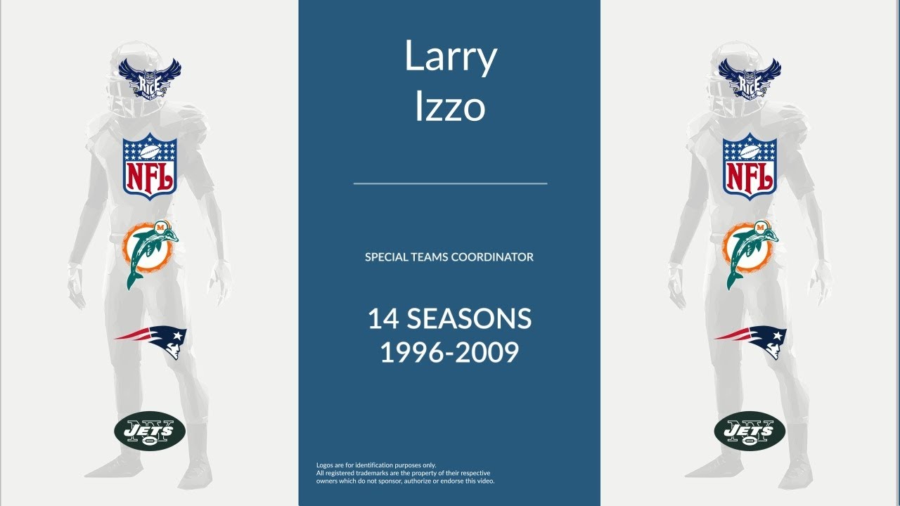 Larry Izzo: Football Special Teams Coordinator - YouTube