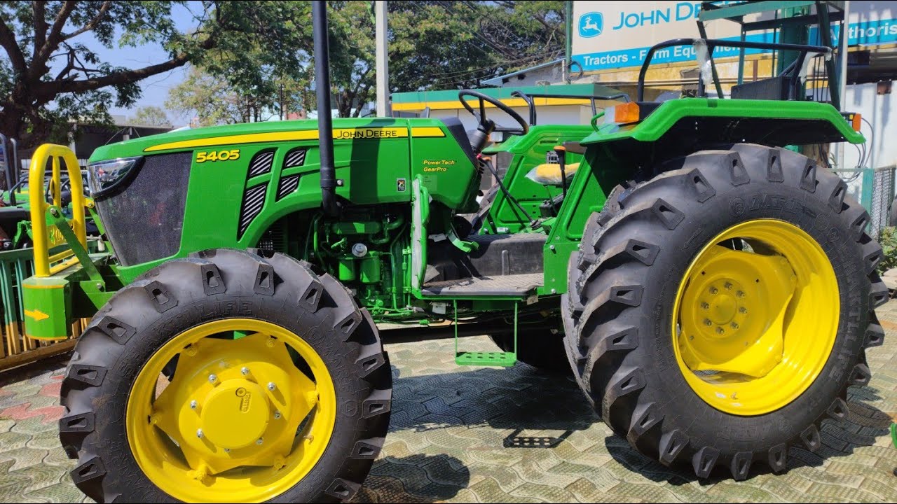 John Deere 5405 PowerTech Trem IV-4wd Tractor Walkaround and Features ...