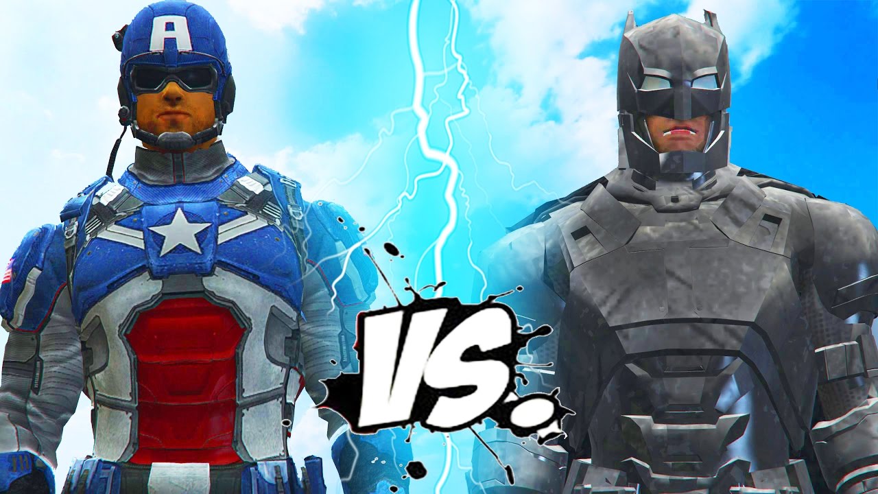 MODERN SOLDIER CAPTAIN AMERICA VS ARMORED BATMAN - EPIC SUPERHEROES ...