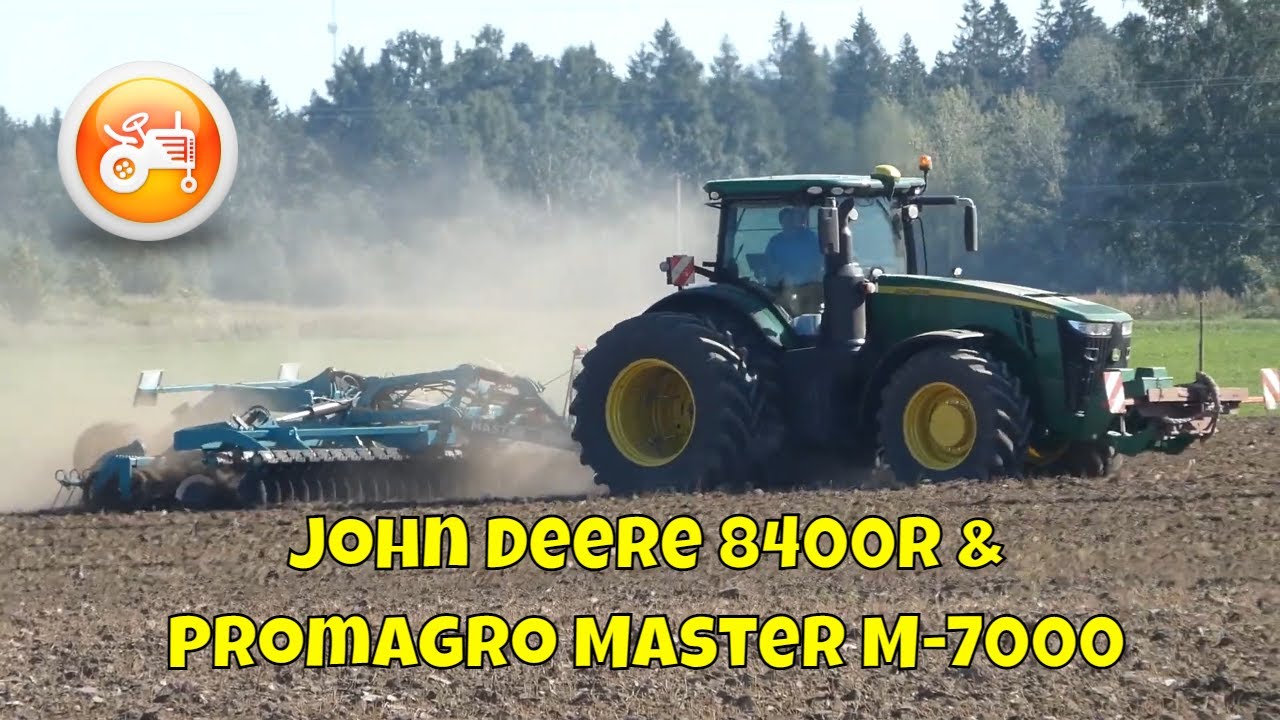 Tillage 2022 | John Deere 8400R & PromAgro Master M-7000 disc harrow ...