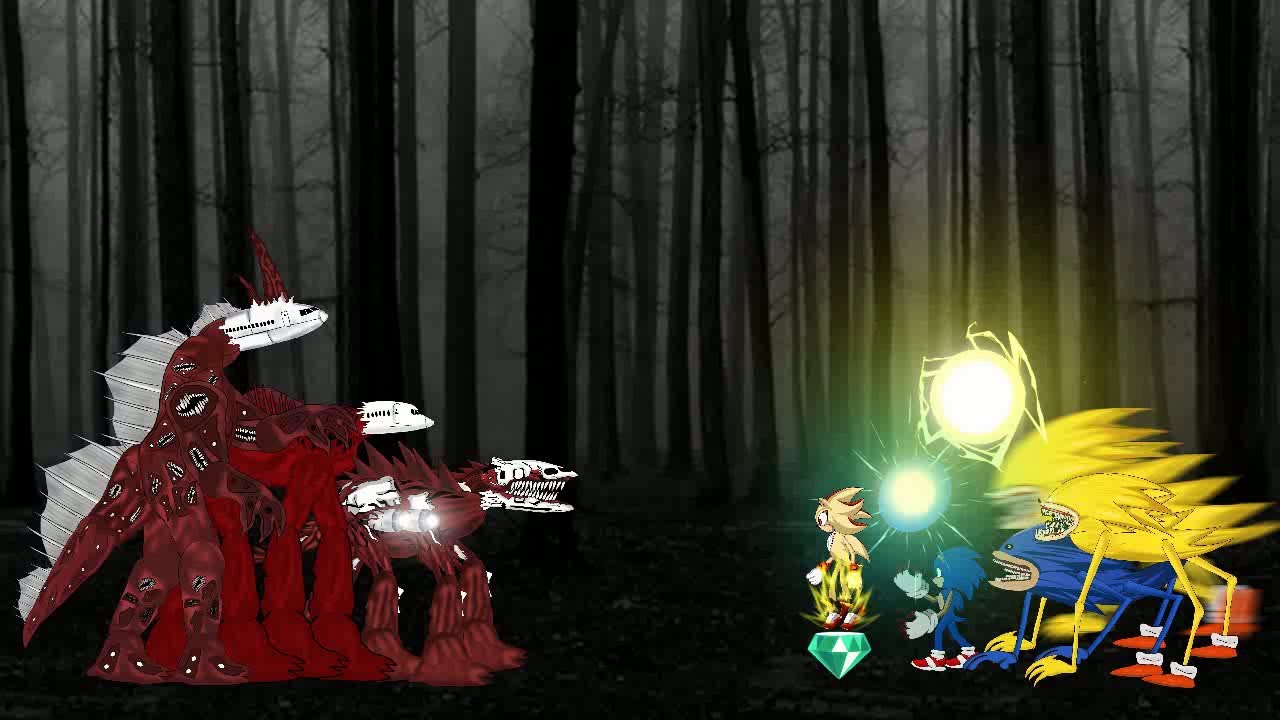 infected sky vs shin sonic tapes,the hedgehog,shadows.full animation ...