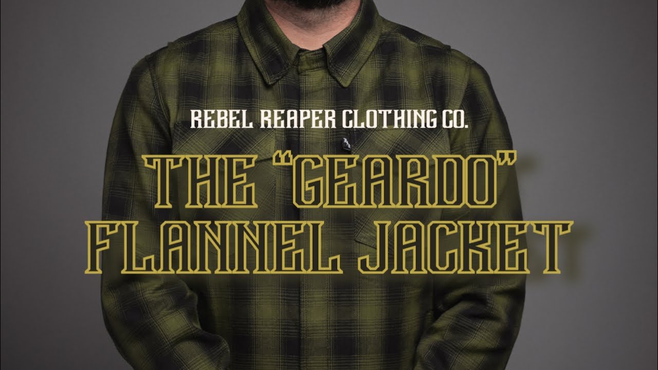 The “Geardo” Flannel Jacket - Rebel Reaper Clothing Company - YouTube