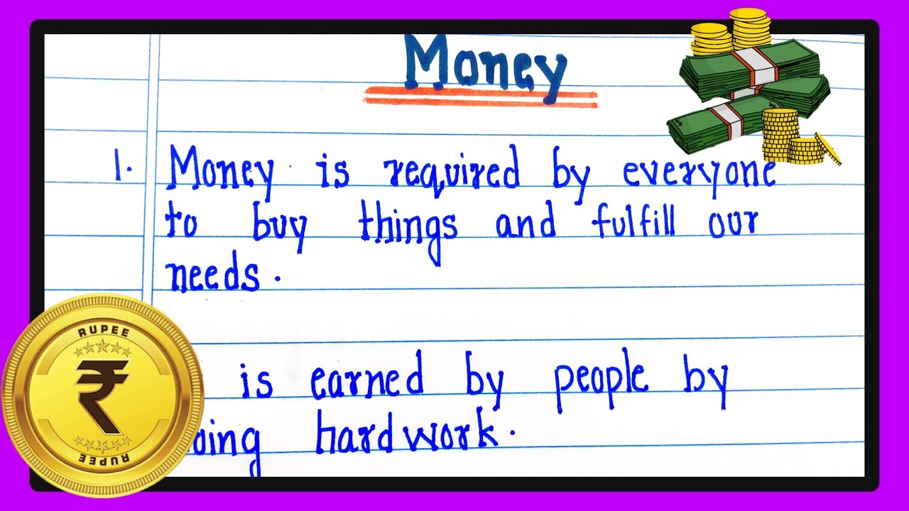 10 lines on money in English/ 10 lines on currency/ - YouTube