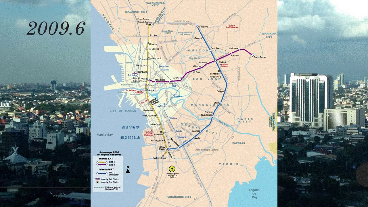 1980s (Manila MRT) Johomaps - YouTube