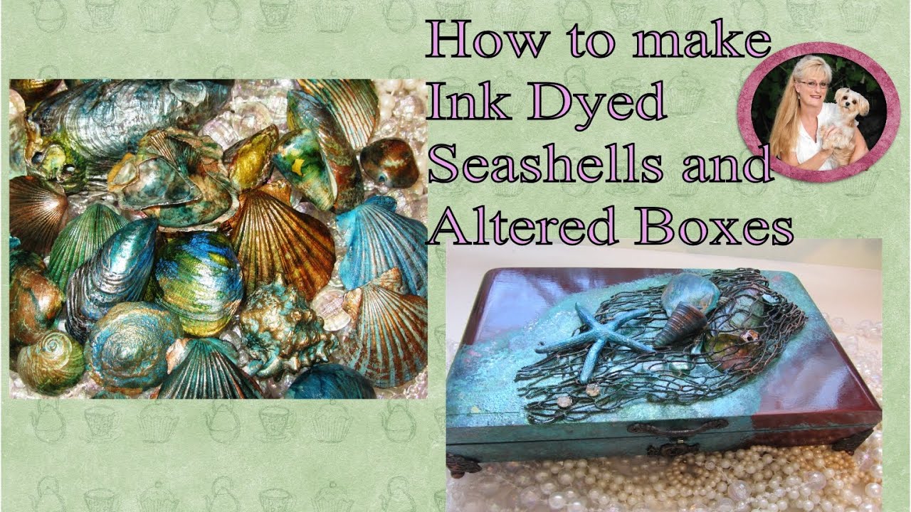 Fantastic Alcohol ink dyed Seashells - YouTube