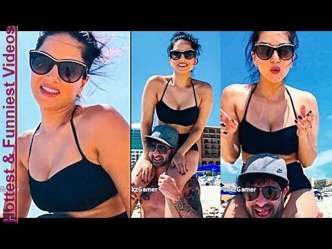 Sunny leone Fun on beach Fashionable Dress | By Hottest & Funniest Videos ❤