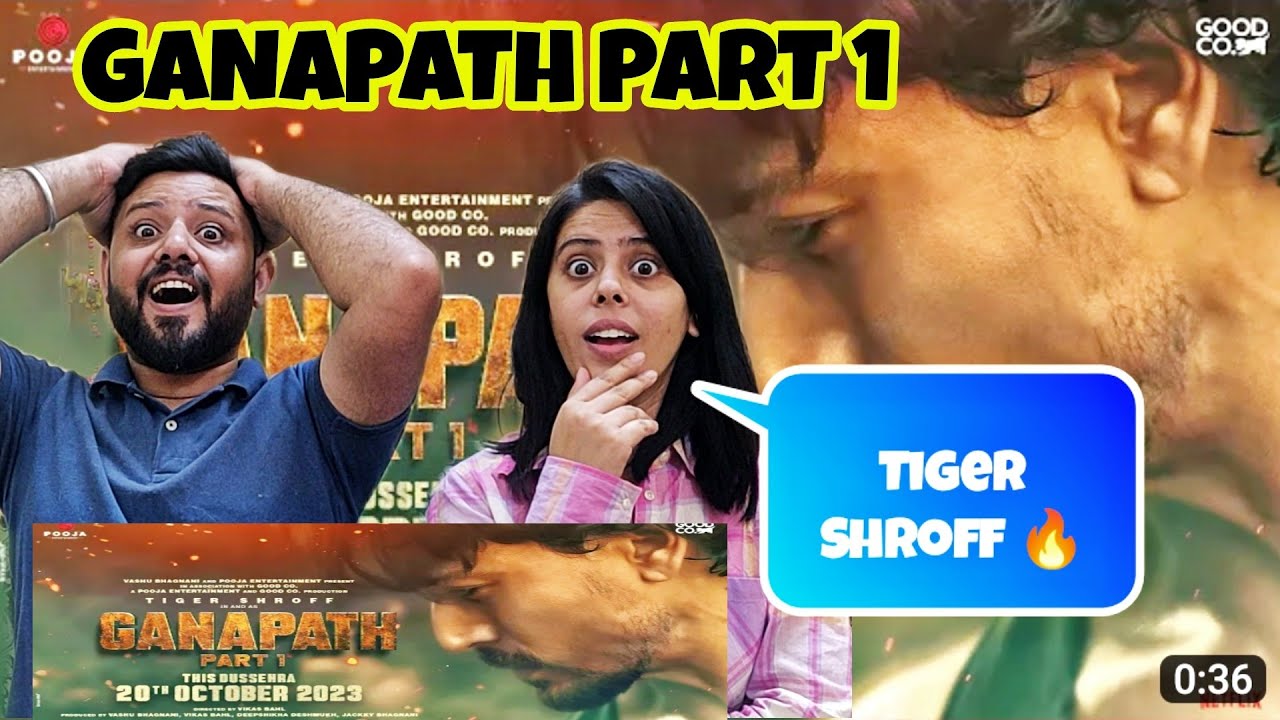 GANAPATH PART 1 Release Date Announcement Video Reaction | Amitabh B, Tiger S, Kriti S | Vikas B ...