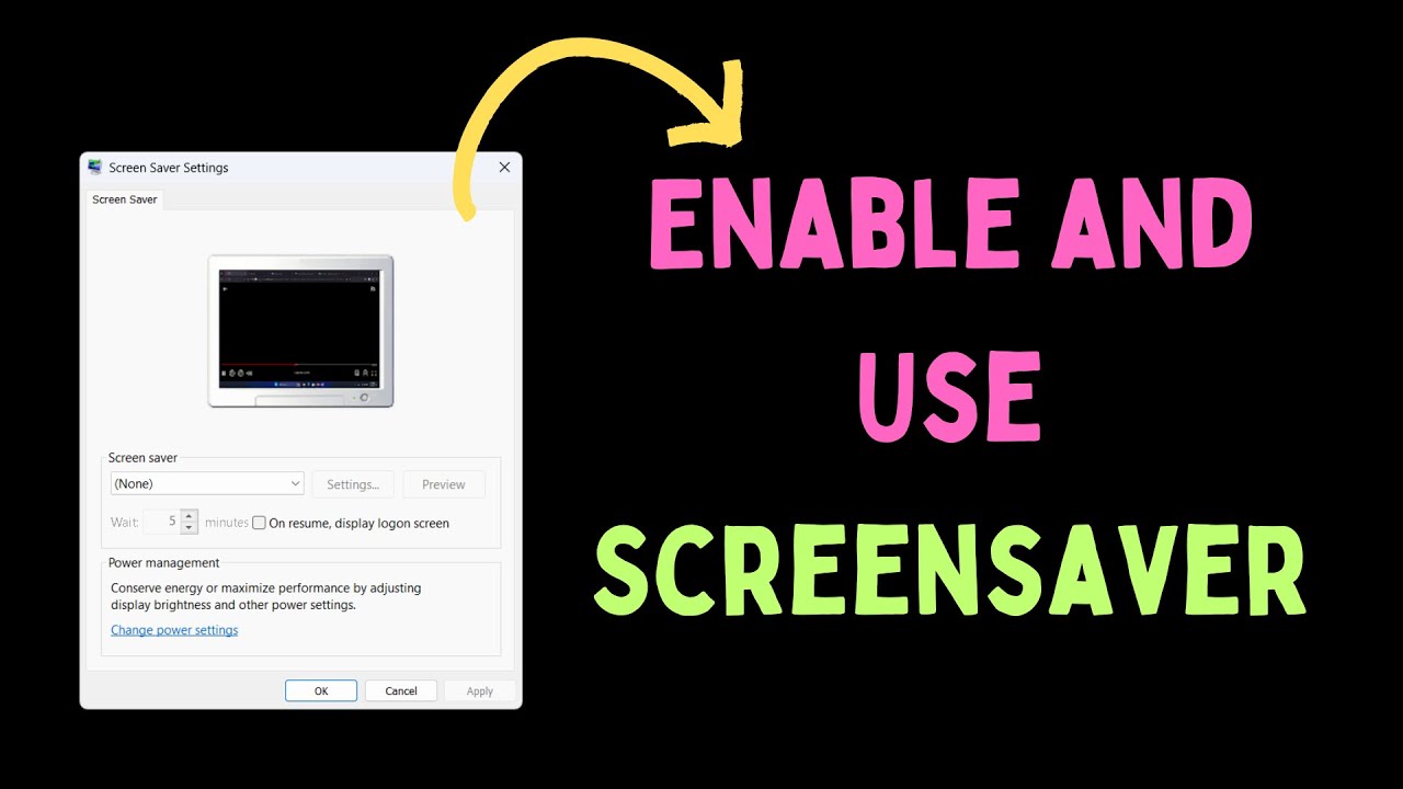 How to Enable and Use Screensaver on Windows 11 - YouTube