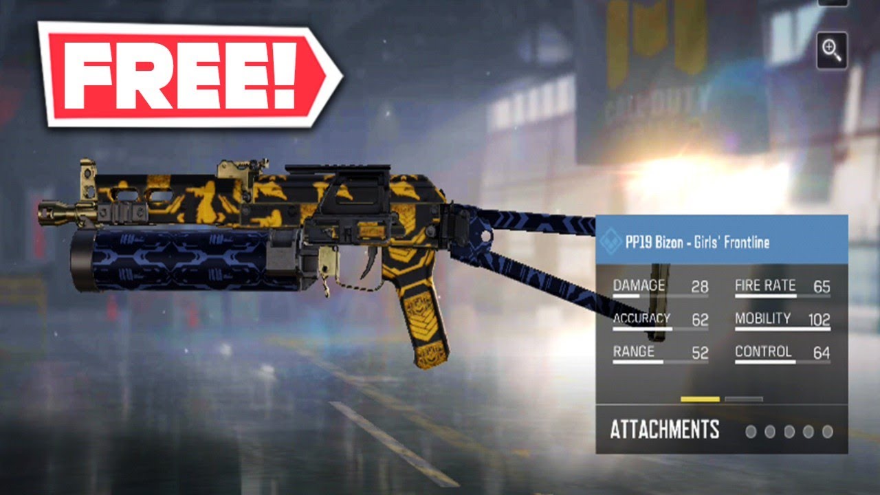 Free PP19 Bizon - Girls' Frontline in Cod Mobile Garena! - YouTube