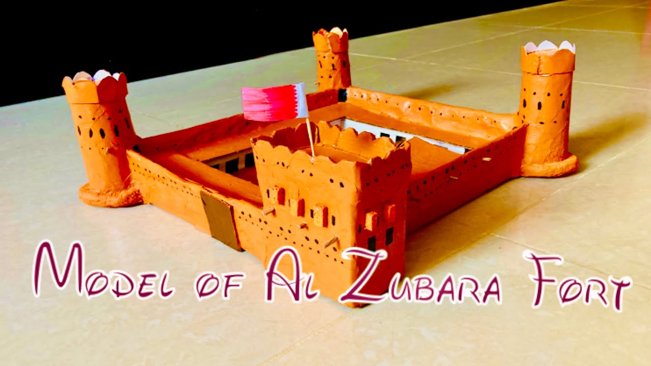 How to make a simple model of Fort / Model of Al Zubara Fort / Qatar ...