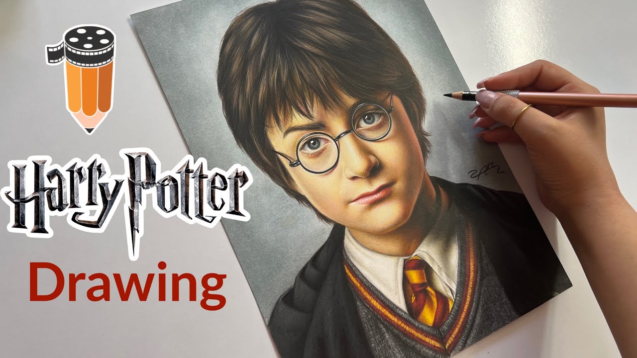 How to draw Harry Potter realistic⁉️Timelapse 🪄📖🧙🏻🎨 - YouTube