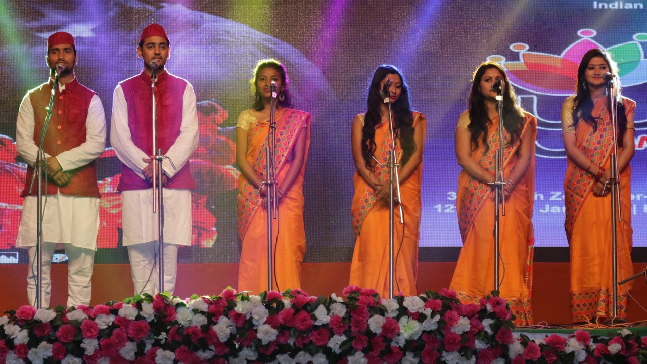 GROUP INDIAN SONG | Hnbgu maha yuva fest Ambala 2k18 - YouTube