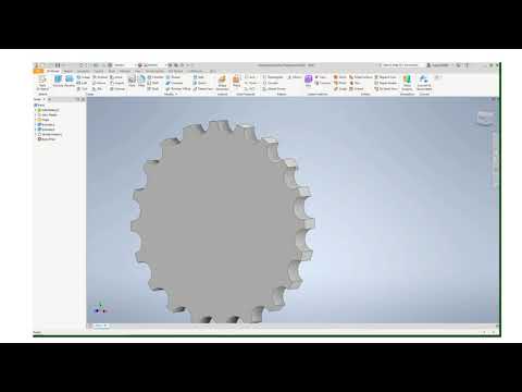 How to Model A Sprocket Inventor - YouTube