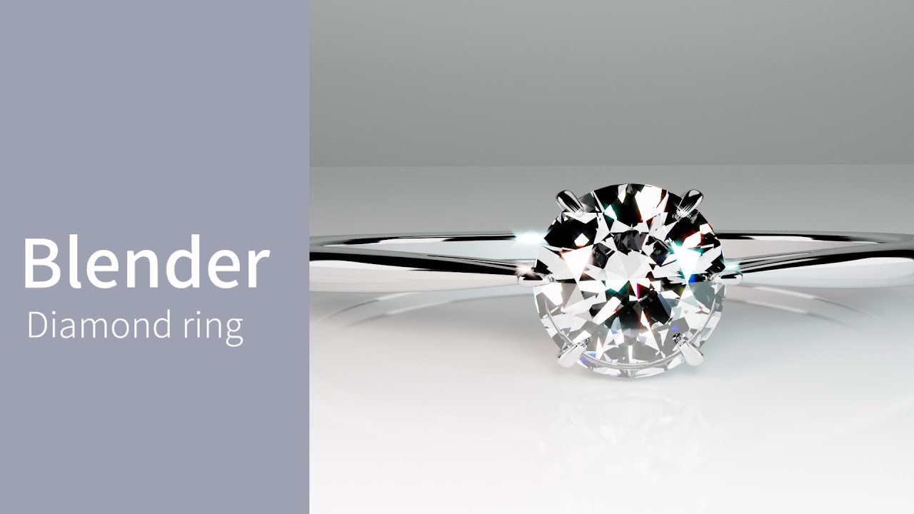 【Blender】Diamond ring【ダイヤの指輪】 - YouTube