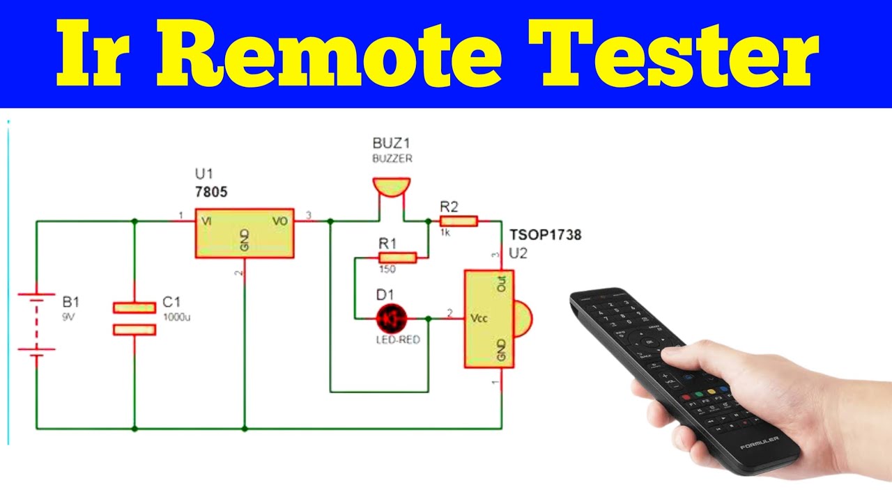 Ir Remote Tester/diy ir remote tester circuit/Electronic Work - YouTube