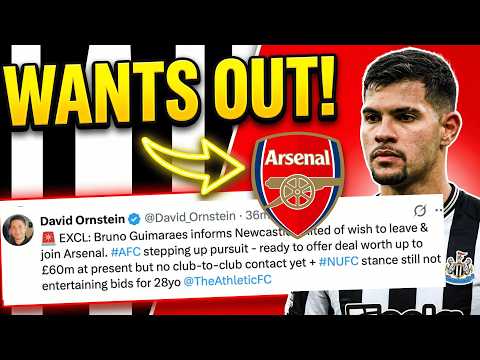 BOMBSHELL as Bruno Guimaraes wants out of Newcastle United