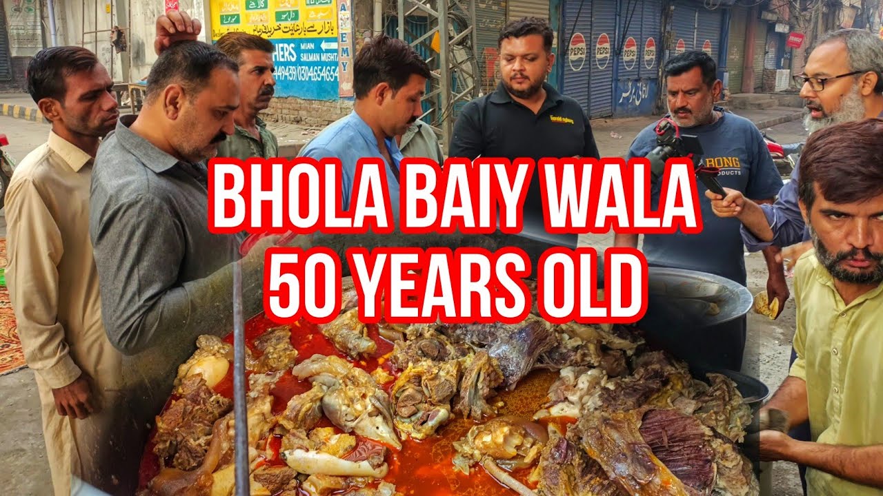 Pola Paway Wala | Delicious Bong Paiy of Lahore Baghbanpura - YouTube