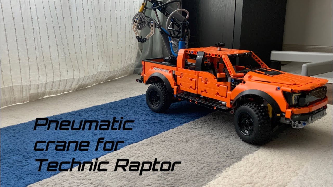 Lego Technic pneumatic crane for the Ford F-150 Raptor (set 42126 ...