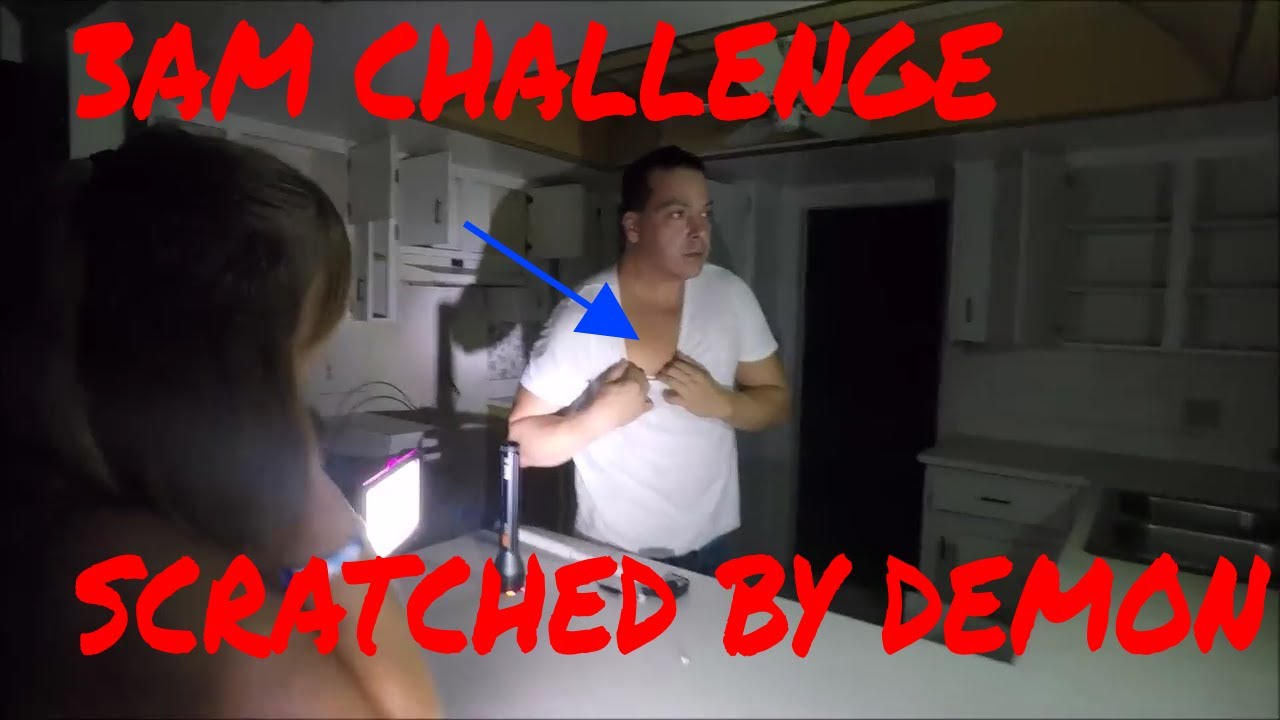 3AM Challenge, EVIL MURDER GHOST HOUSE. SCRATCHED BY DEMON, WARNING ...