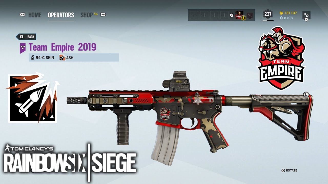 Team Empire ESPORTS Weapon Skin - Rainbow Six Siege - YouTube