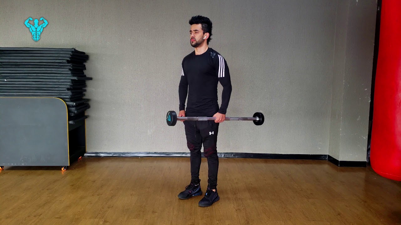 BARBELL EXERCISES - Barbell Side Lateral Raise - YouTube