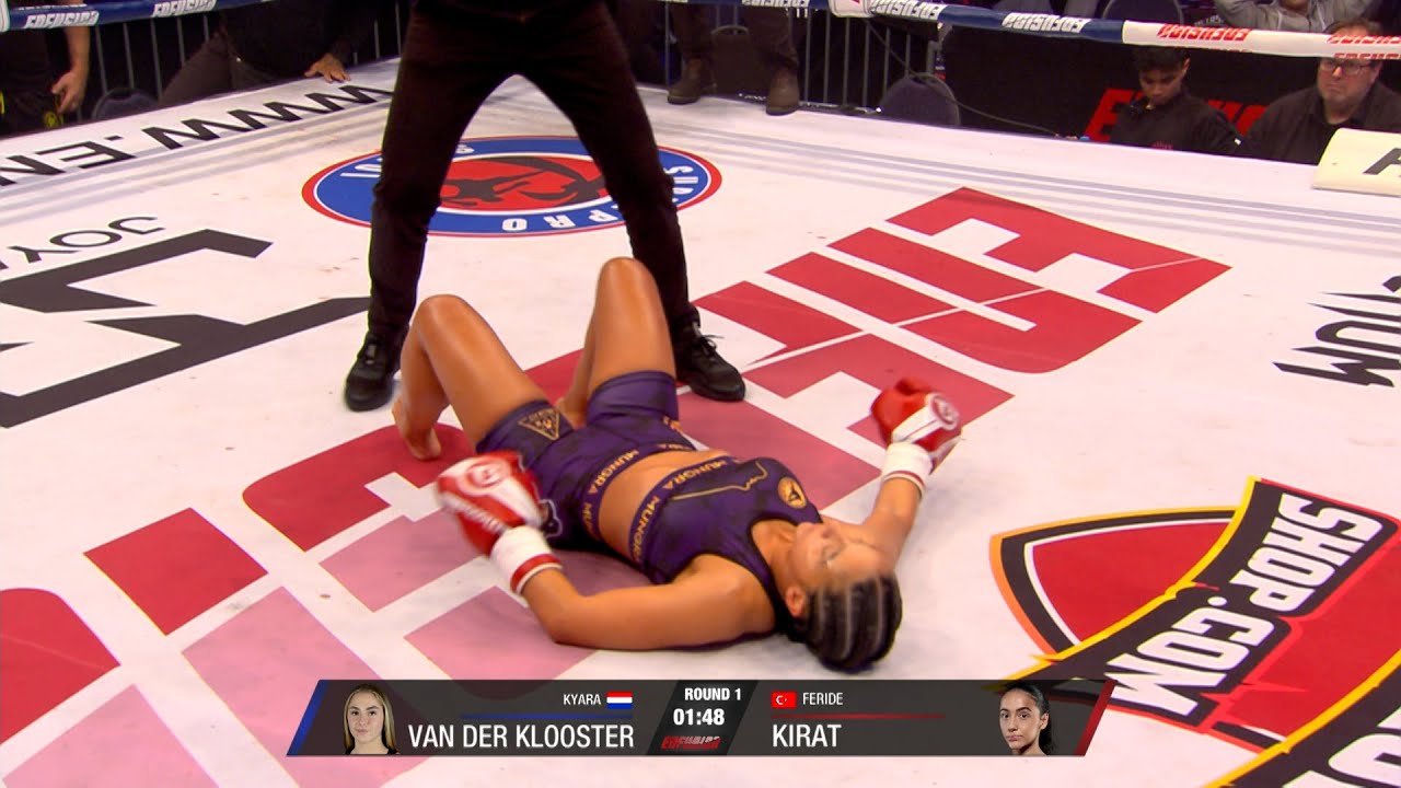 The One Punch Knockout At Enfusion 142! Kyara VD Klooster vs Firade ...