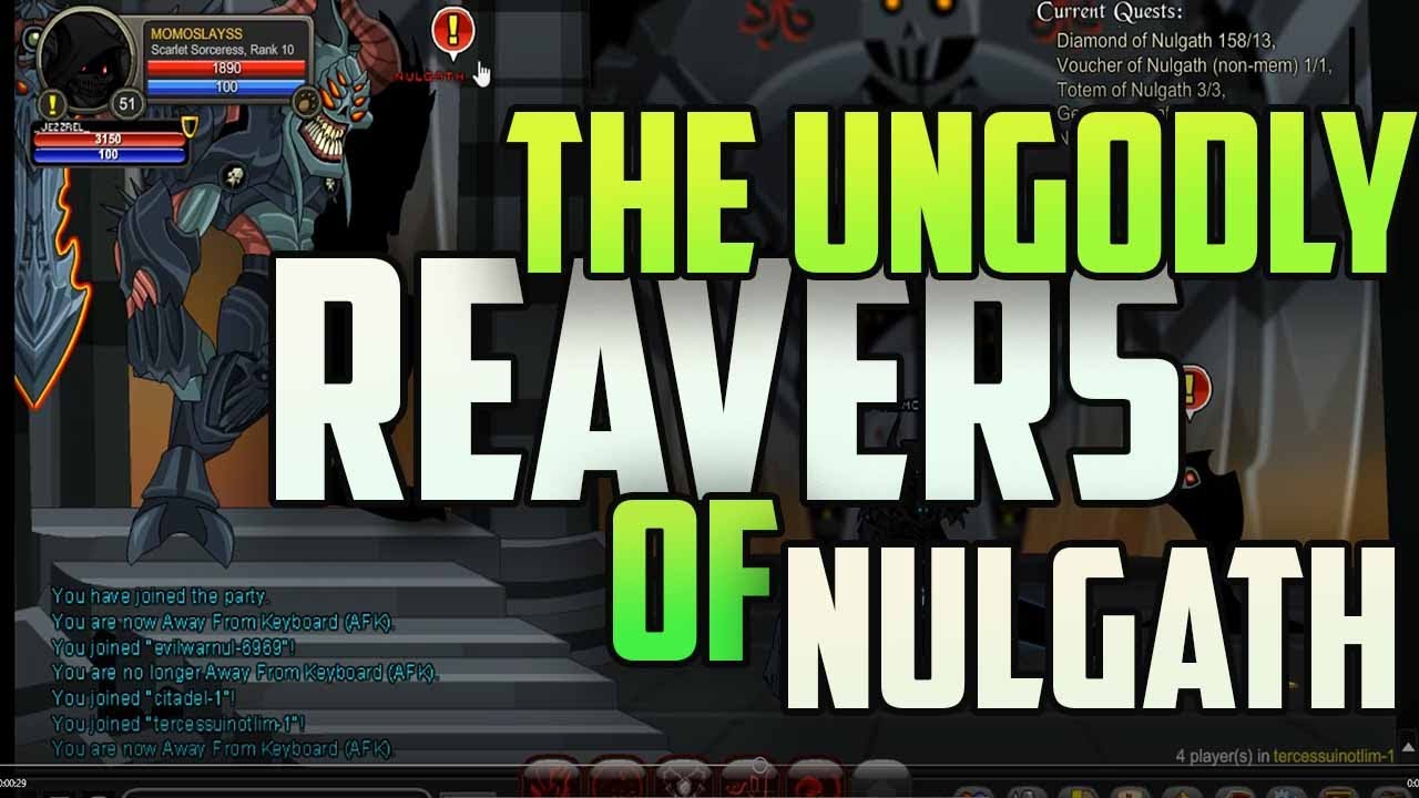 Receiving The Ungodly Reavers Of Nulgath In 2020 | Adventure Quest World - YouTube