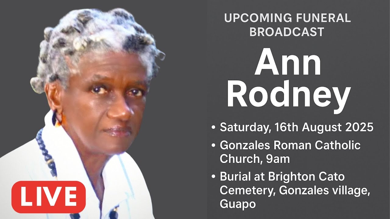 Live Funeral Service for Ann Rodney - YouTube